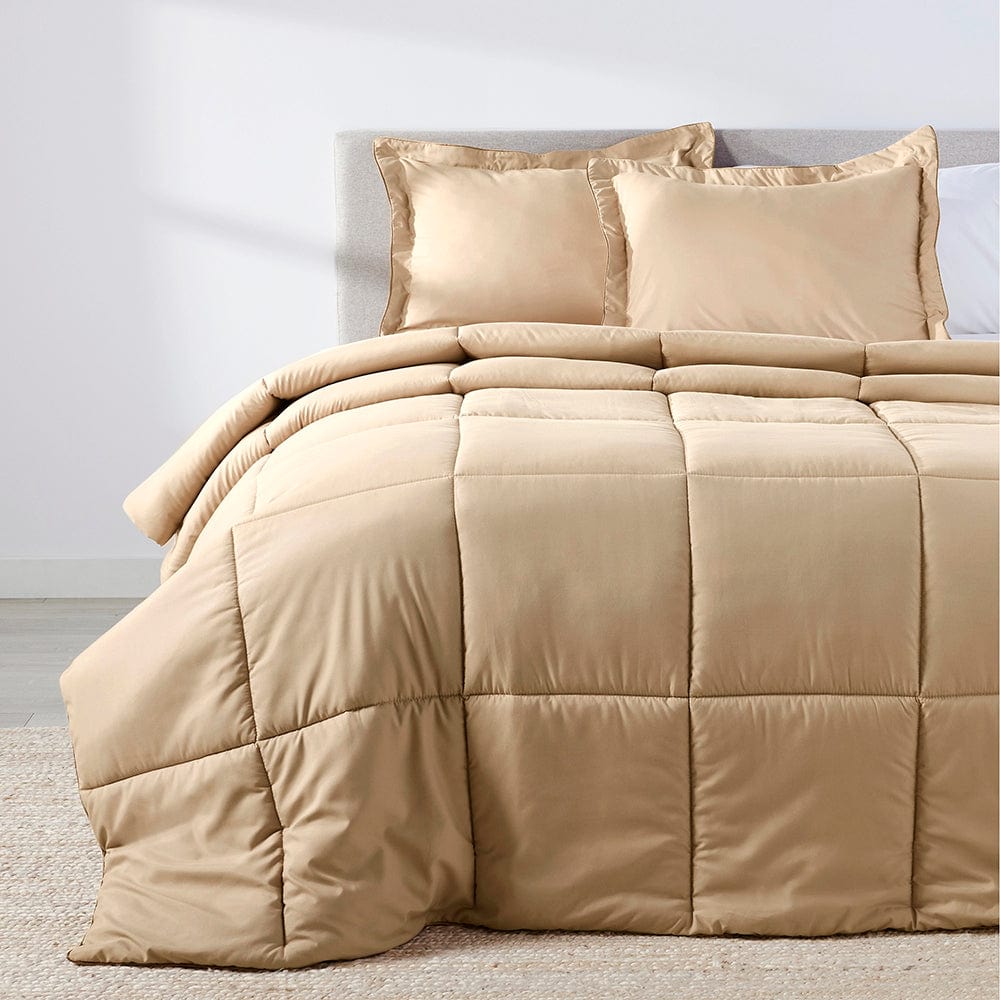 Almond Ivory Oversized Comforter Set – The Original PeachSkinSheets®