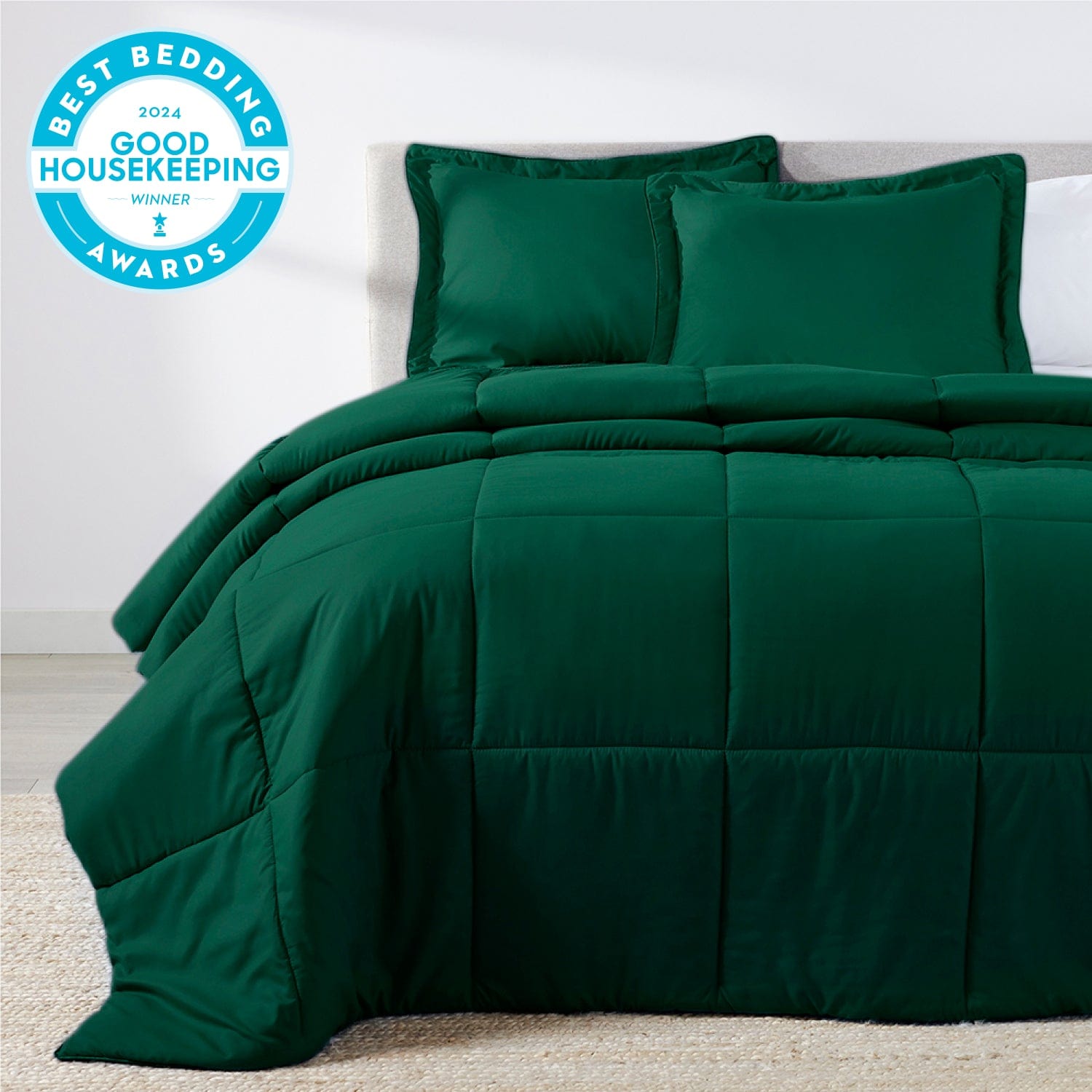 Emerald Green Oversized Comforter Set – The Original PeachSkinSheets®